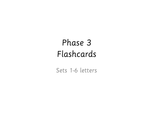 Phase 3 Letters and Sounds phonic resources: Learning set 6 letters- j ...
