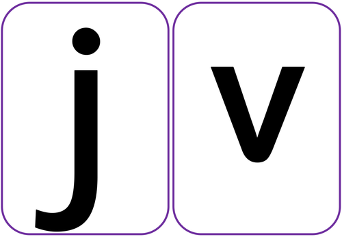 Phase 3 Letters and Sounds phonic resources: Learning set 6 letters- j ...