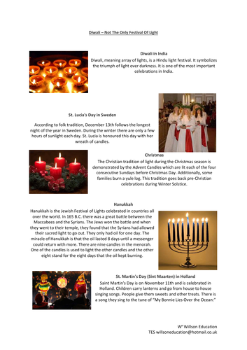 Diwali - Hindu Festival Of Lights (KS 3&4) | Teaching Resources