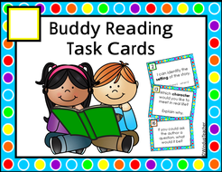 Buddy Reading Center Task Cards | Teaching Resources