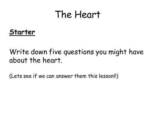 The Heart | Teaching Resources