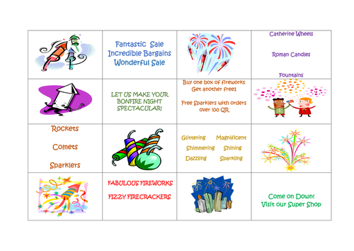 Design a Fireworks/ Halloween Themed Poster: Persuasive Writing Genre ...