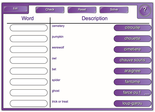 French Halloween Smart Board 6 Games and Activities, and Vocabulary ...