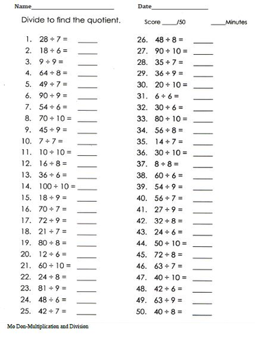 Pi Day Multiplication and Division | Teaching Resources