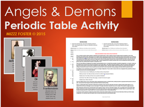 Periodic Table Activity: Angels & Demons | Teaching Resources