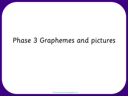 Letters and Sounds graphemes: Activities for the end of Phase 3 ...