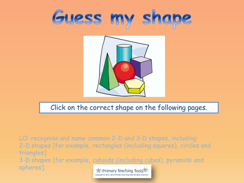 Year 1 Maths: Geometry - properties of shapes | Teaching Resources