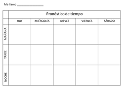 Spanish Weather Packet | Teaching Resources