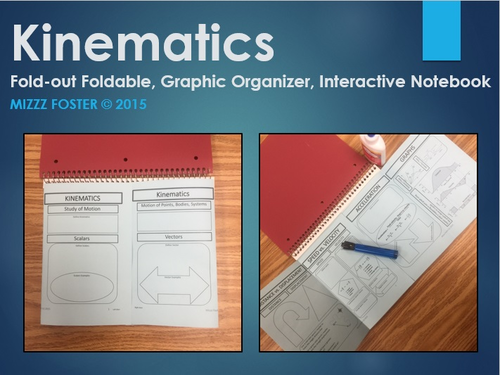 Kinematics Graphic Organizer, Interactive Notebook, Fold-out Foldable ...