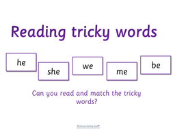 Letters and Sounds Phase 3: Reading and writing tricky and decodable ...