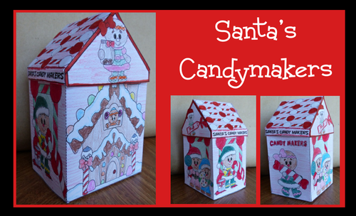 Christmas Crafts - Santa's Candymakers | Teaching Resources