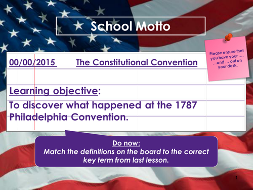 US Government & Politics Introduction: Unit of Work | Teaching Resources