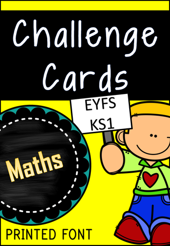 Maths Challenge Cards for EYFS/KS1 | Teaching Resources