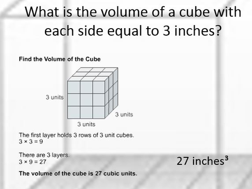Volume and Capacity Mini-Lesson | Teaching Resources