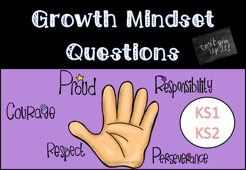 Growth Mindset Question Cards and InfoGraphic | Teaching Resources