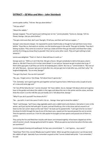 Of Mice and Men - Context: The American Dream and The Great Depression ...