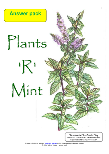 Revising A-level Biology: Plants 'R' Mint | Teaching Resources