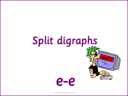 Letters and Sounds Phase 5 Phonic pack: Split digraphs set of Powerpoints | Teaching Resources