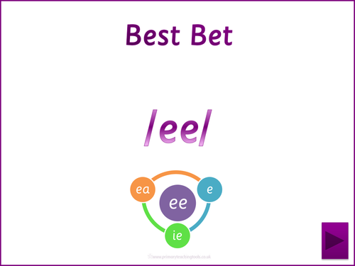 Letters and Sounds Phase 5 Phonic pack: Alternative spellings of /ee ...