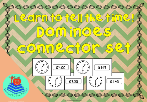 Time - tell the time dominoes - connector set | Teaching Resources