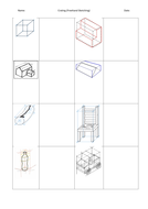 Crating (Freehand Sketching) Practice Worksheet | Teaching Resources