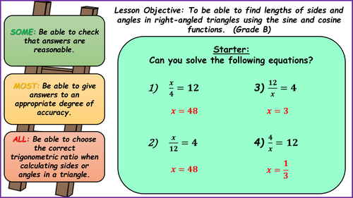 Gcse Foundation Pythagoras And Trigonometry Unit 11 Lessons