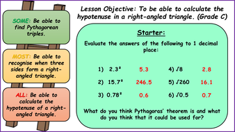GCSE Foundation: Pythagoras and Trigonometry Unit - 11 Lessons ...
