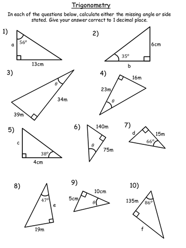 Gcse Foundation Pythagoras And Trigonometry Unit 11 Lessons