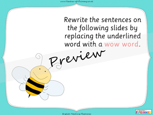 Wow Words - KS2 | Teaching Resources