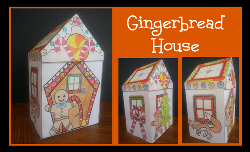 Christmas Crafts - Gingerbread House | Teaching Resources