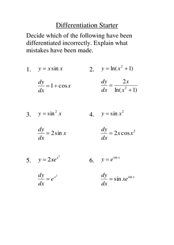 A Level Integration Selection | Teaching Resources