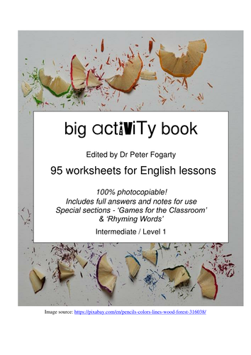 Big ESL Activity Book 95 worksheets - Intermediate / Level 1 | Teaching ...
