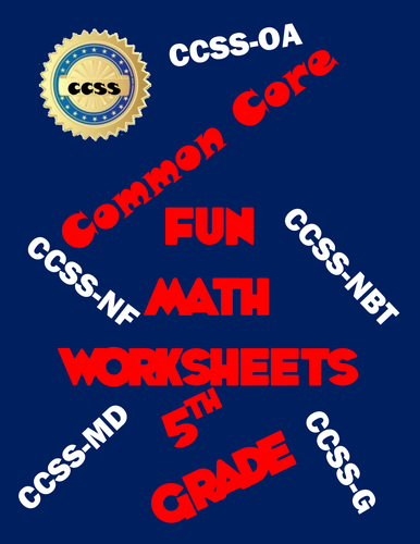 No Prep Math Worksheets-Grade 5 | Teaching Resources