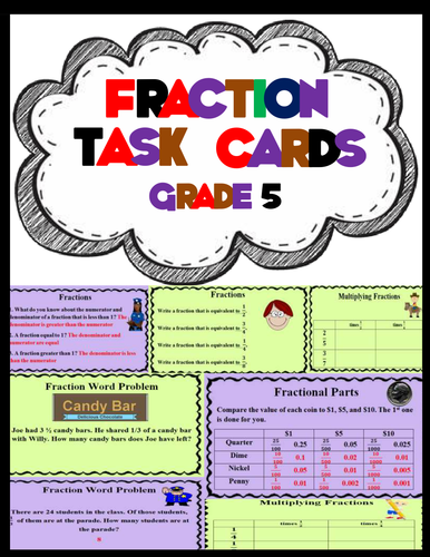No Prep Math Worksheets-Grade 5 | Teaching Resources