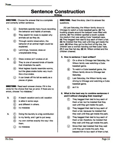 Reading and Writing Language Arts Worksheets | Teaching Resources