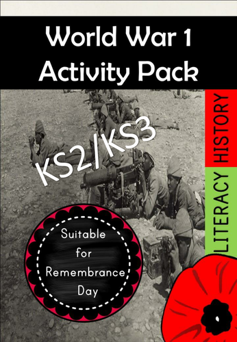 World War 1 Literacy Pack for Upper KS2/KS3 | Teaching Resources