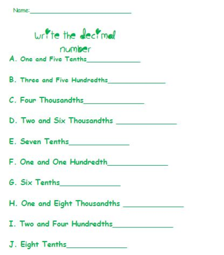 St. Patrick's Day-Percents, Decimals, Fractions | Teaching Resources