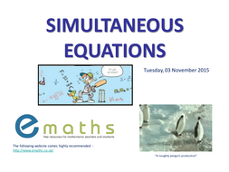 Simultaneous Equations Bundle | Teaching Resources