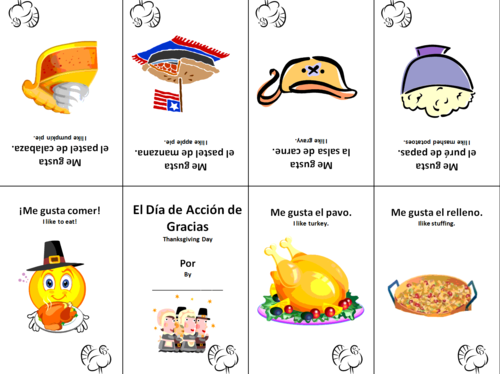 Spanish Thanksgiving Booklet / Accion de Gracias - Elementary ...