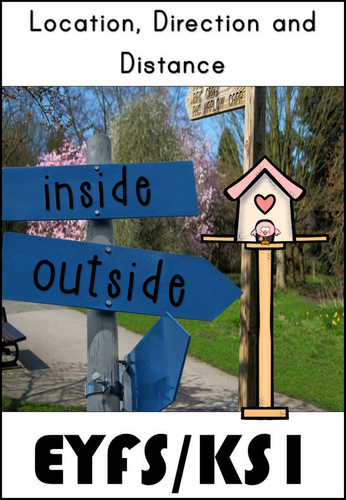 Location, Direction and Distance Concept Colouring Book for EYFS/KS1 ...