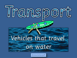 Transport EYFS topic pack - powerpoints and activities | Teaching Resources