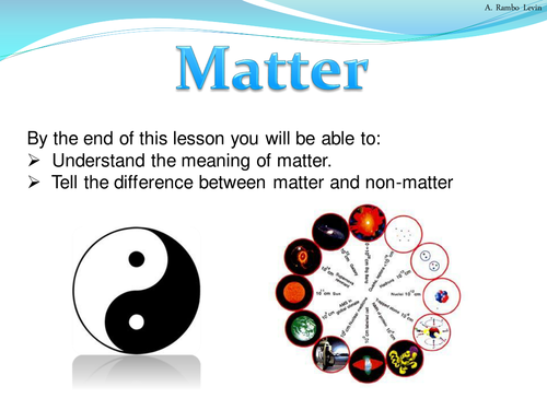 Matter | Teaching Resources