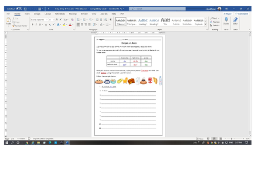 FRENCH - Breakfast - Le Petit Déjeuner - Worksheets | Teaching Resources