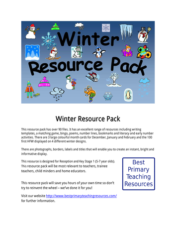 Winter Resource Pack | Teaching Resources