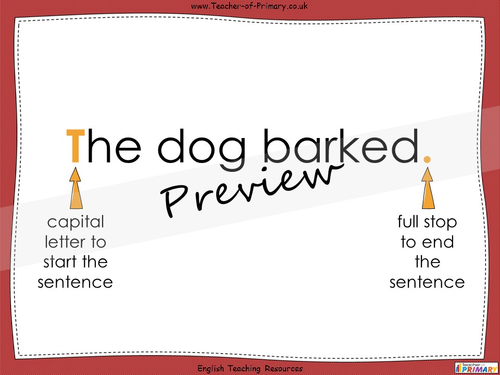 Capital Letters and Full Stops - KS1 | Teaching Resources
