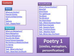 Similes, Metaphors, Personification Poetry | Teaching Resources