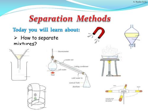 Separation methods (Chemistry) | Teaching Resources
