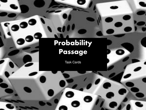 Probability Task Cards - 7th Grade Common Core | Teaching Resources