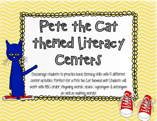 Cool Blue Cat Literacy Centers! | Teaching Resources