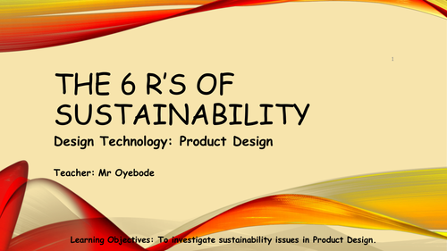 The 6 Rs of Sustainabilty | Teaching Resources